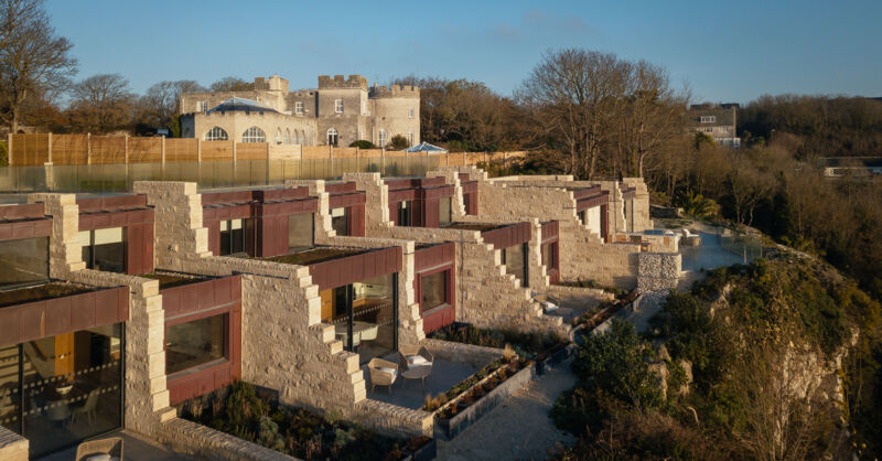 Luxury Clifftop Lodges | Portland Stone Retreat at Pennsylvania Castle