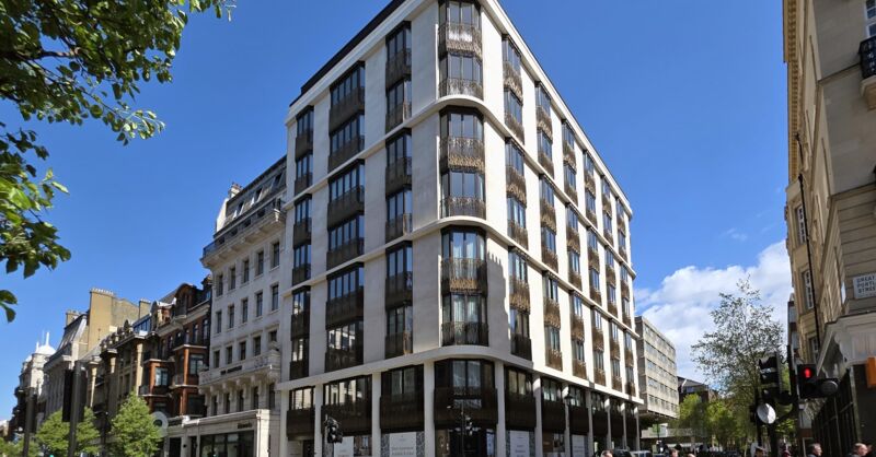 Portland Stone Cladding at 204 Great Portland Street, London